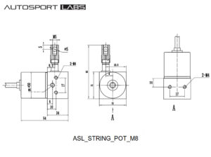 Autosport Labs Plug and Play String Potentiometer - Petrel Data Systems